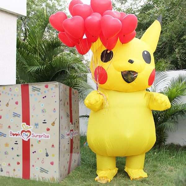 Balloon Surprise Box- Unique Gift Box Idea with Pikachu